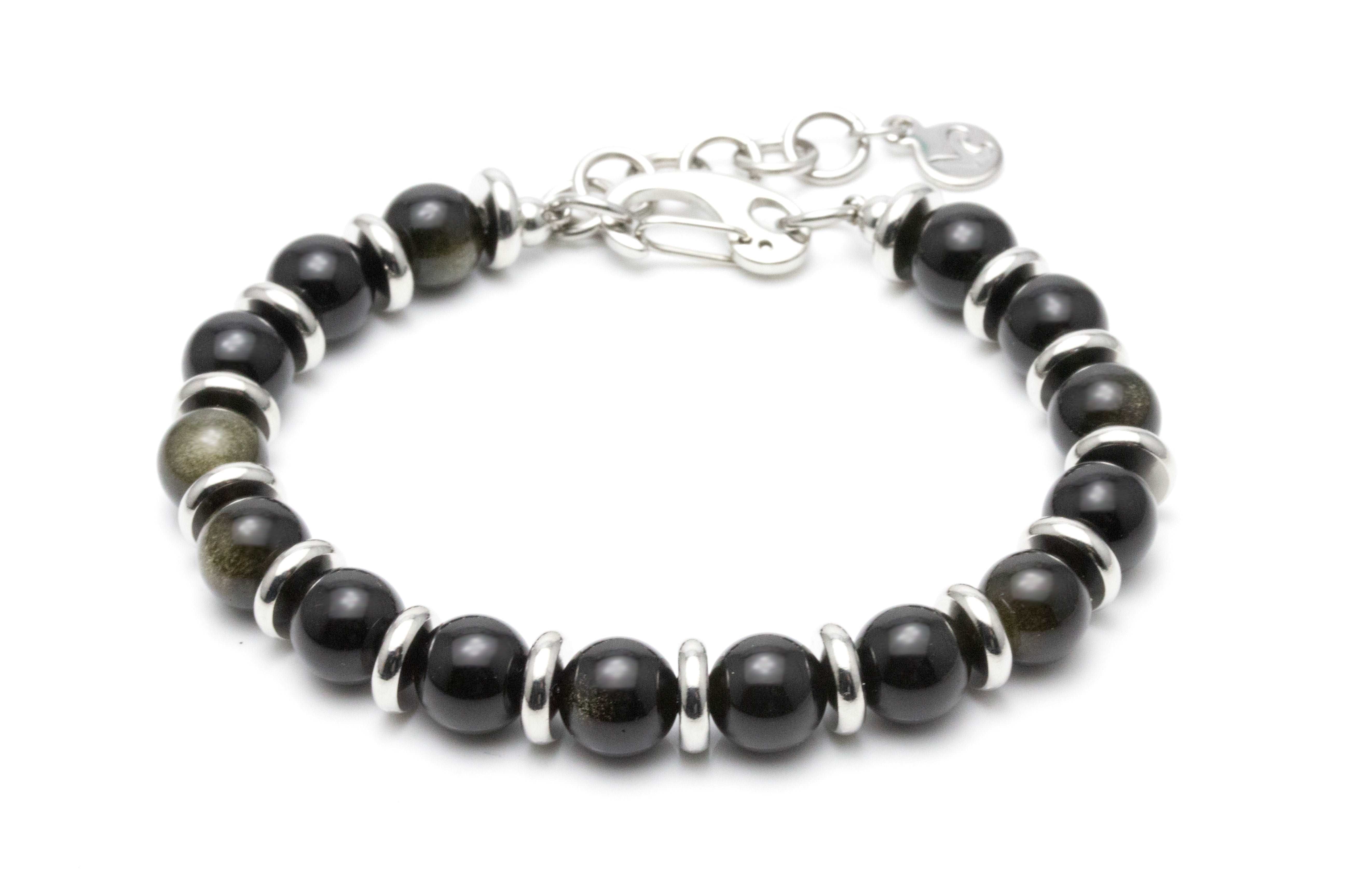 Gemstone Plate Bracelet - Black - Gender neutral – VC Walker